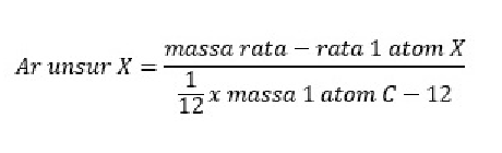 Stoikiometri : Massa Atom Relatif (Ar) dan Massa Molekul Relatif (Mr)