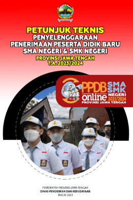PPDB SMA dan SMK Negeri di Provinsi Jawa Tengah TA 2023/2024