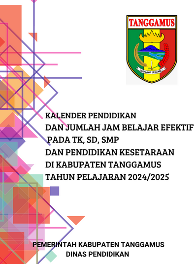 Kalender Pendidikan Kabupaten Tanggamus TA 2024/2025 | Guru Bagi